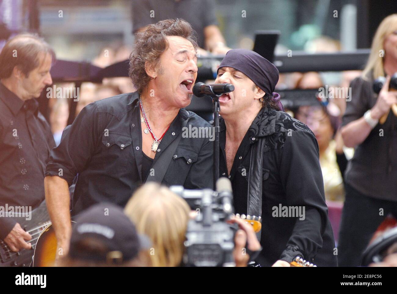 Musicians Bruce Springsteen and Steven Van Zandt perform on NBC's ...