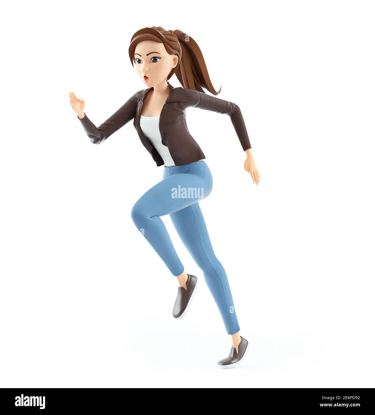 Female Runner Cartoon