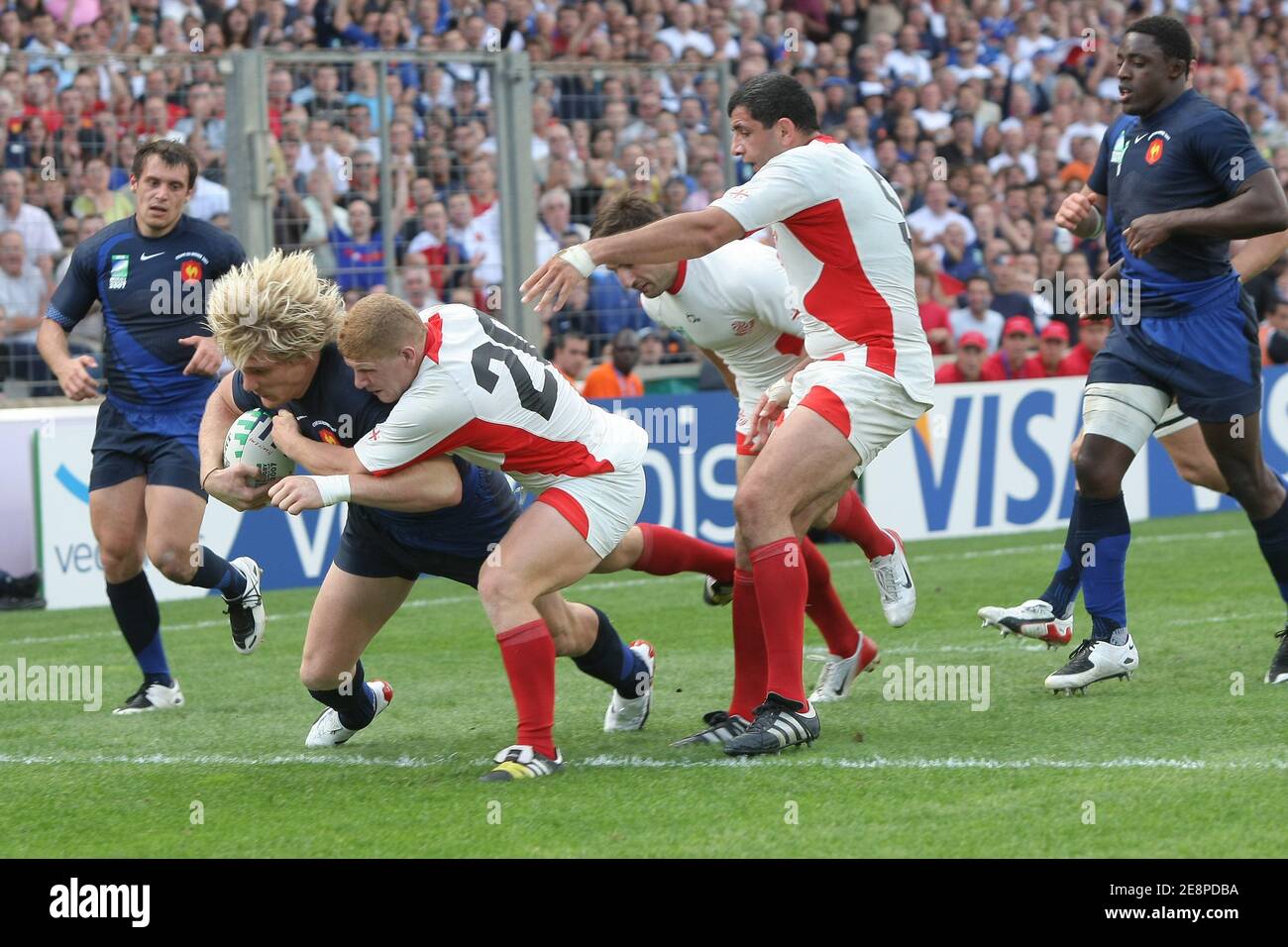 France's Remy Martin during the IRB Rugby World Cup 2007, Pool D ...