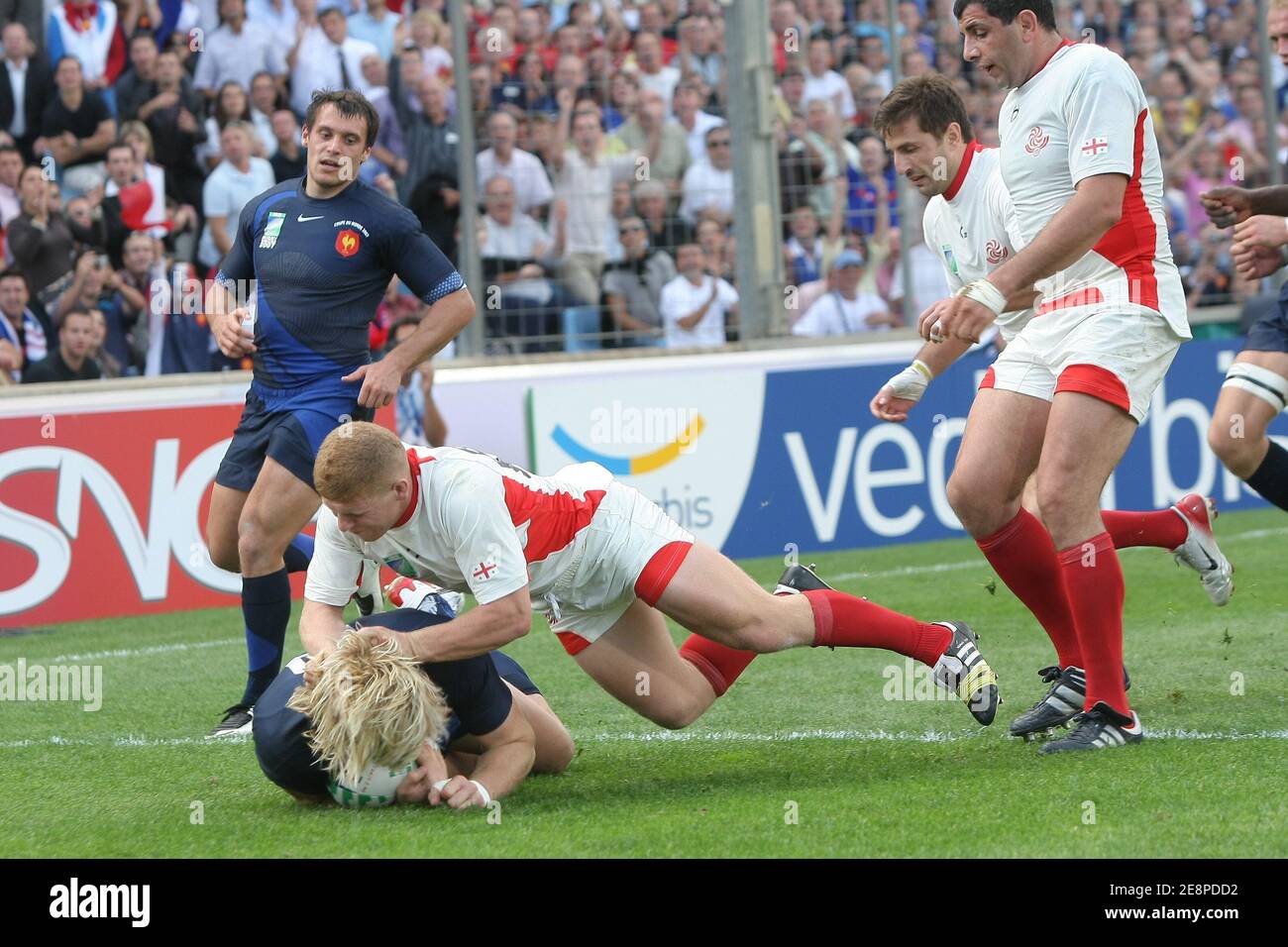 France's Remy Martin during the IRB Rugby World Cup 2007, Pool D ...