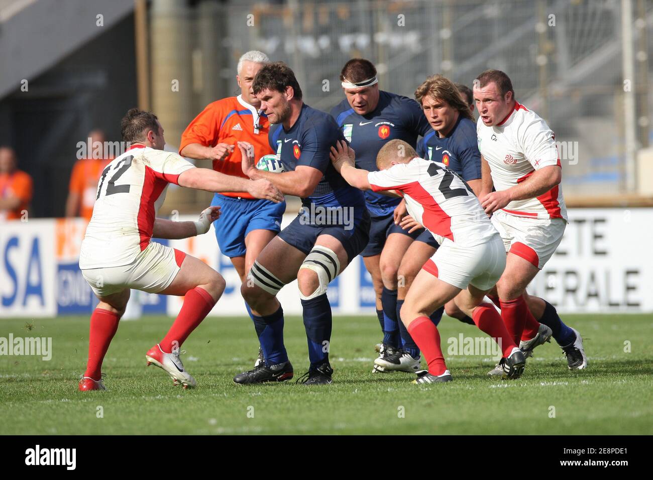 France's Fabien Pelous during the IRB Rugby World Cup 2007, Pool D ...