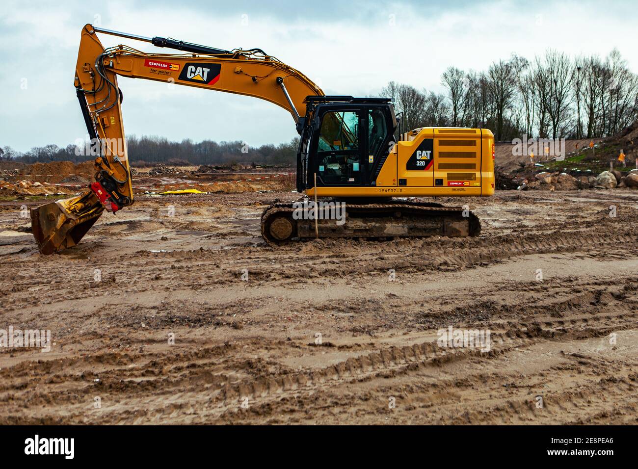 Deserted construction site during lockdown Stock Photo - Alamy