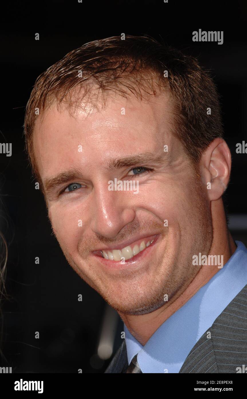 NFL player Drew Brees attends the 2007 ESPY Awards at the Kodak Theatre ...