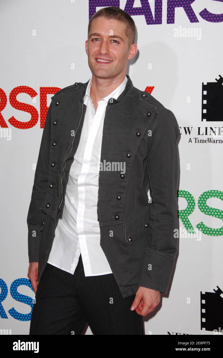 Actor Mathew Morrison attends the premiere of "Hairspray" held at the ...