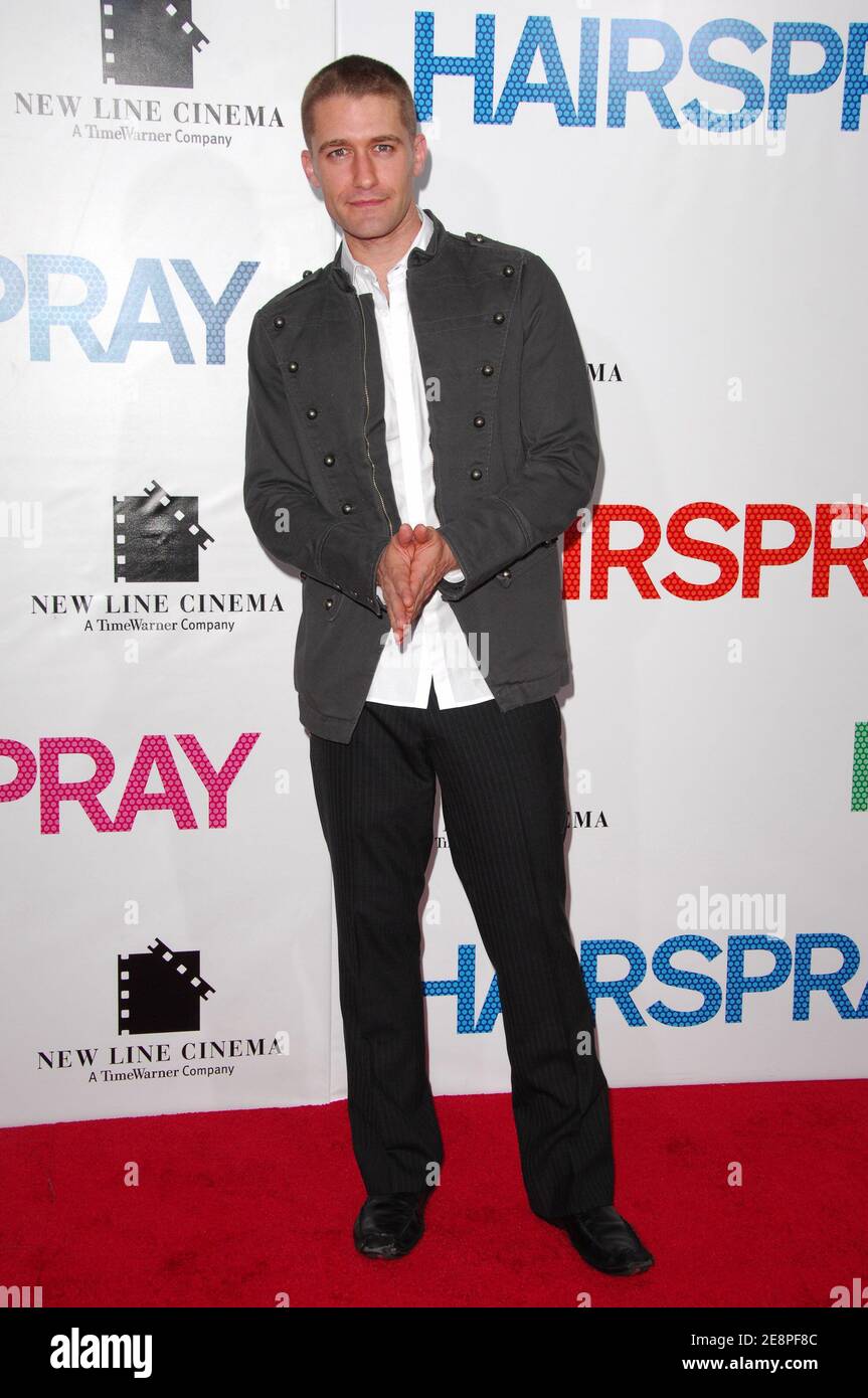 Actor Mathew Morrison attends the premiere of "Hairspray" held at the ...