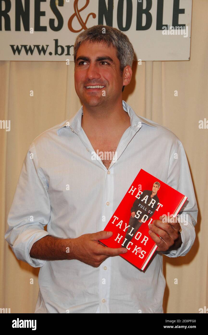 Singer Taylor Hicks attends a book signing for his new book "Heart Full ...