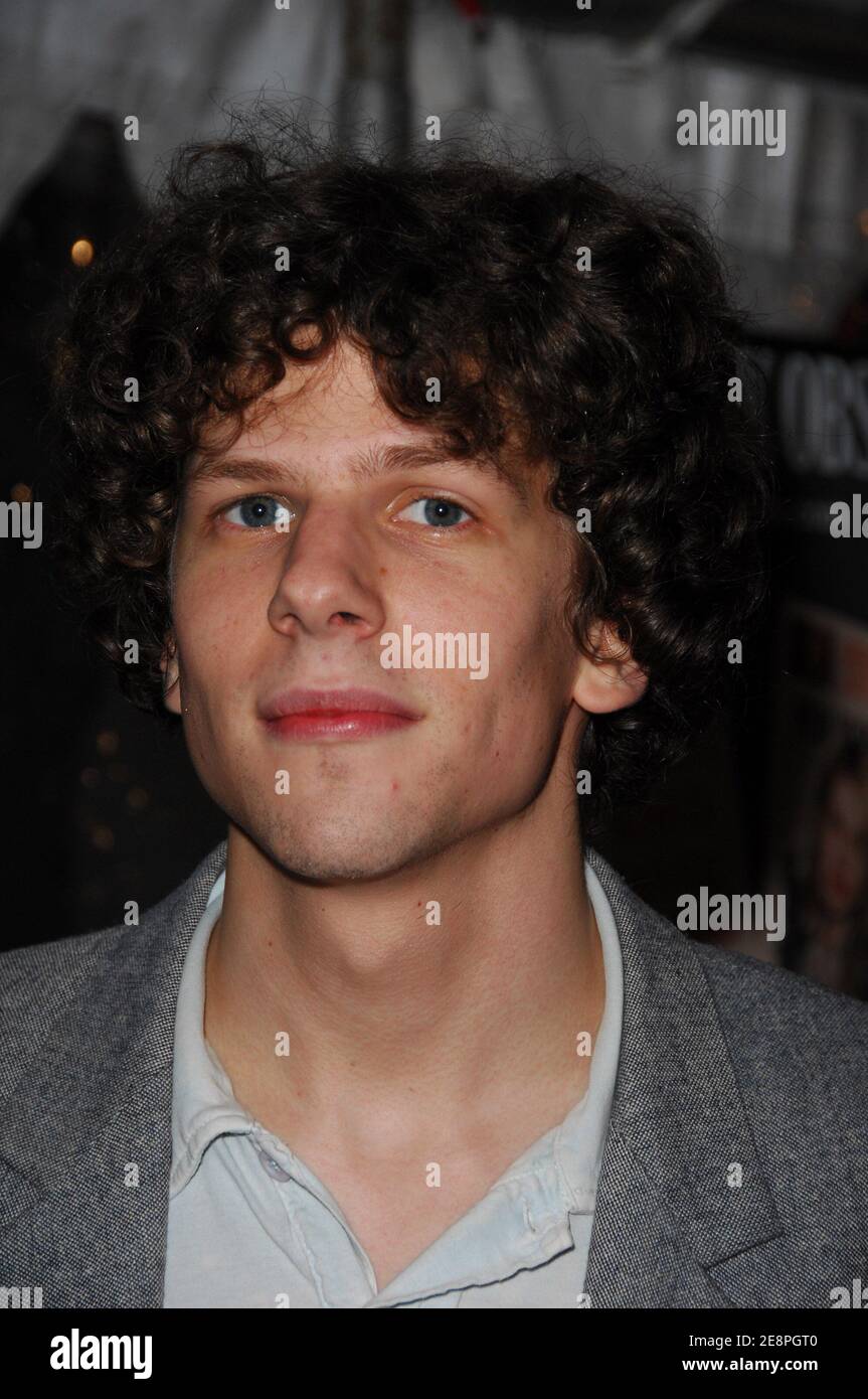 Actor Jesse Eisenberg attends the New York Premiere of "The Hunting ...