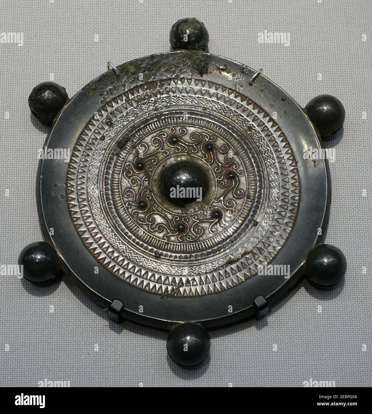 Mirror with six bells, excavated at Ueno Tumulus, Chikusei-shi, Ibaraki ...