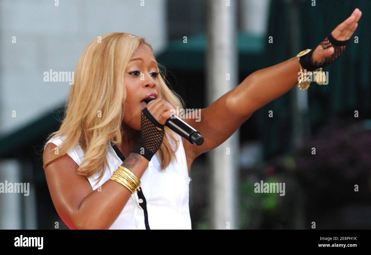 Singer Eve performs during the ABC "Good Morning America" Summer ...
