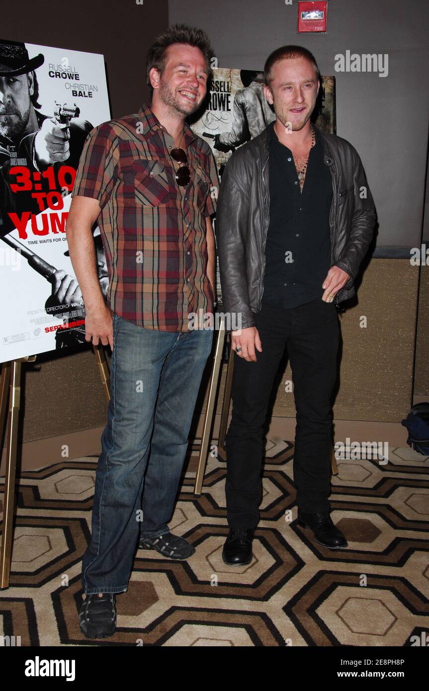 Actors Dallas Roberts and Ben Foster attends the special screening of ...