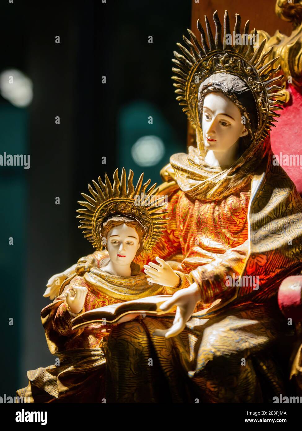 Macau, JAN 26, 2012 - Close up shoft of statue display in Museum of ...