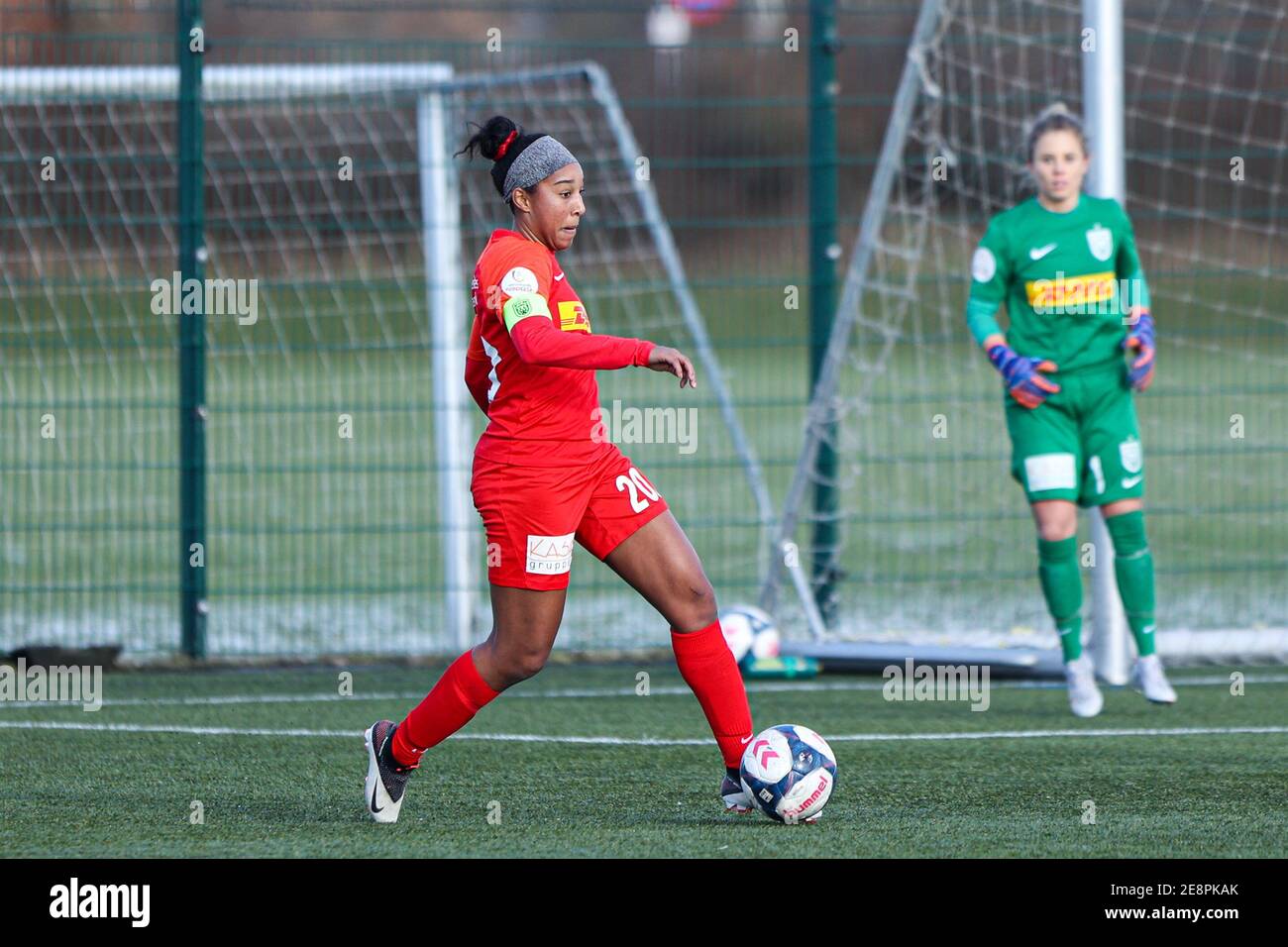 Broendby, Denmark. 31st Jan, 2021. Brianne Reed (20) of FC ...