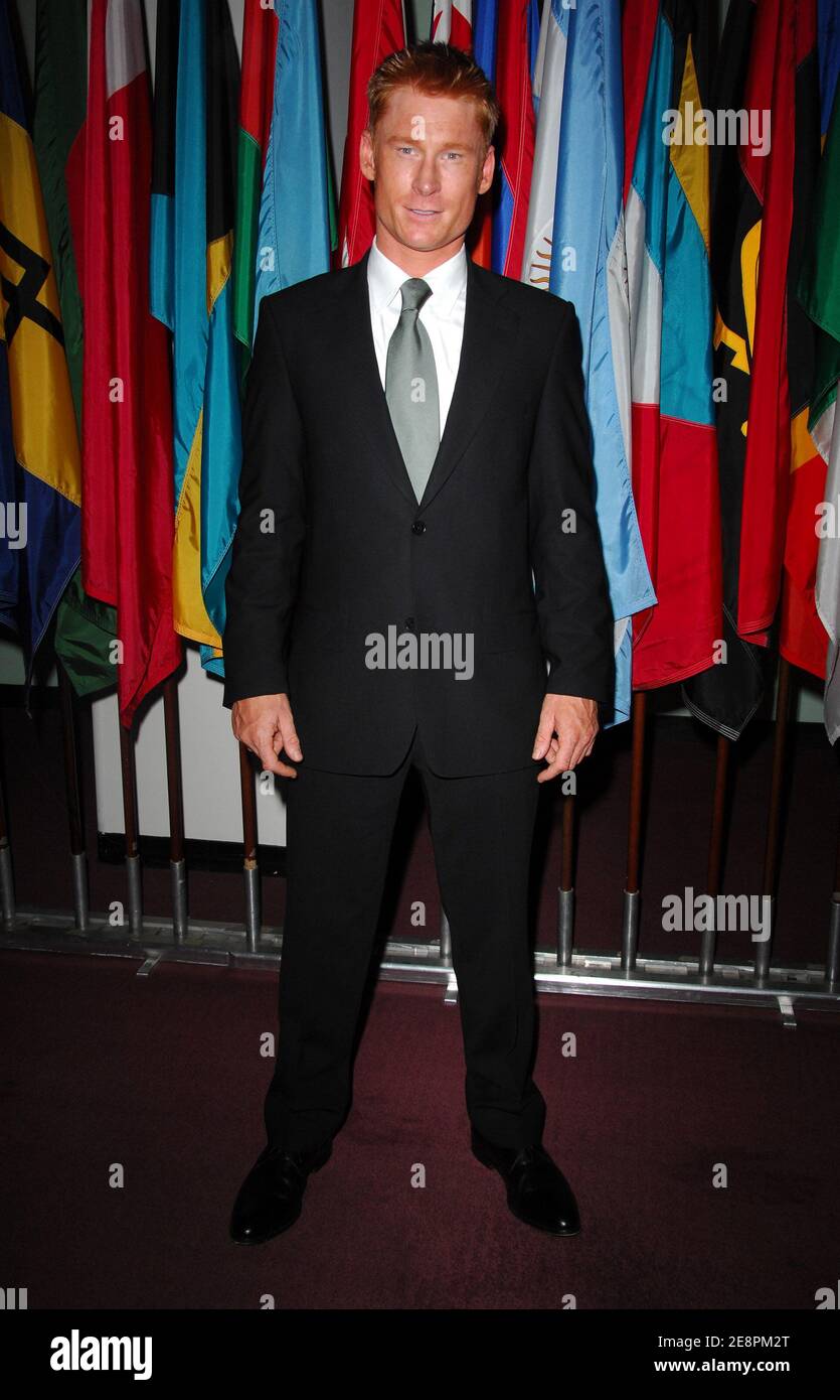 Actor Zack Ward attends the premiere of 'Trade' held at the United ...