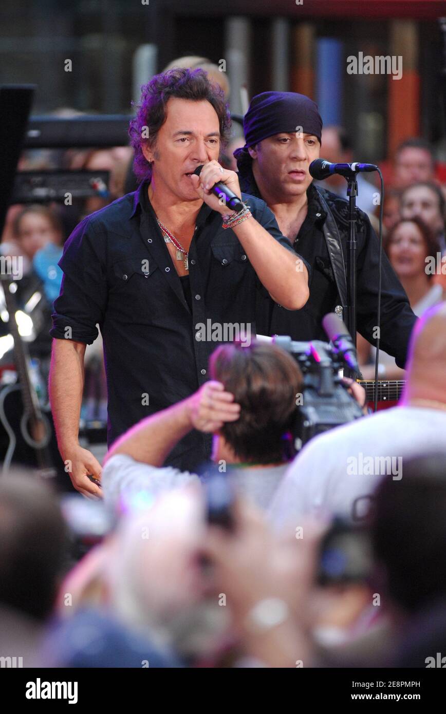 Musician Bruce Springsteen performs on NBC's 'Today Show' at ...