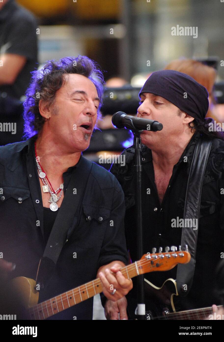 Musicians Bruce Springsteen and Steven Van Zandt perform on NBC's ...
