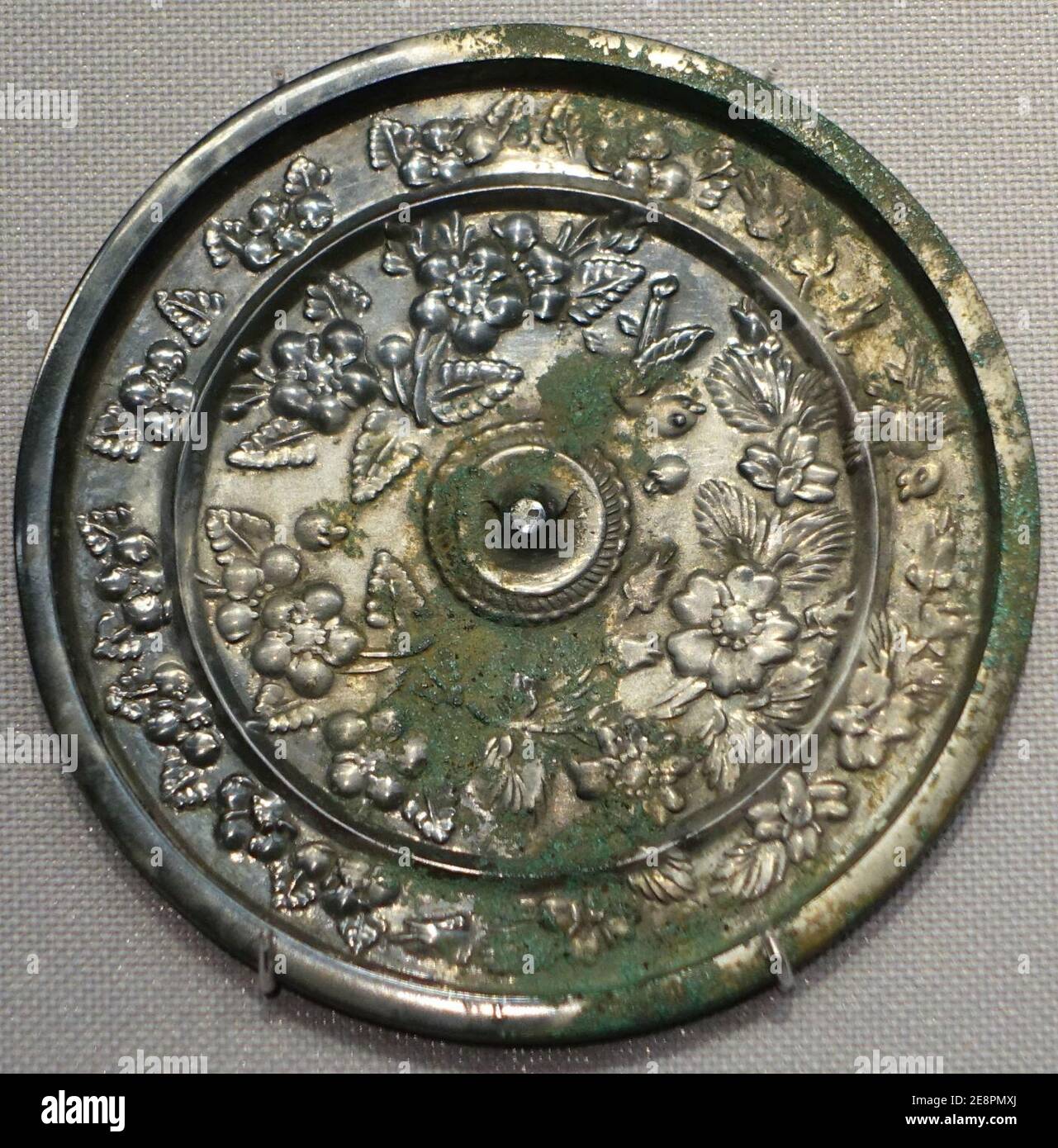 Mirror from the Inariyama Sutra Mound, excavated at Fushimi-ku, Kyoto ...