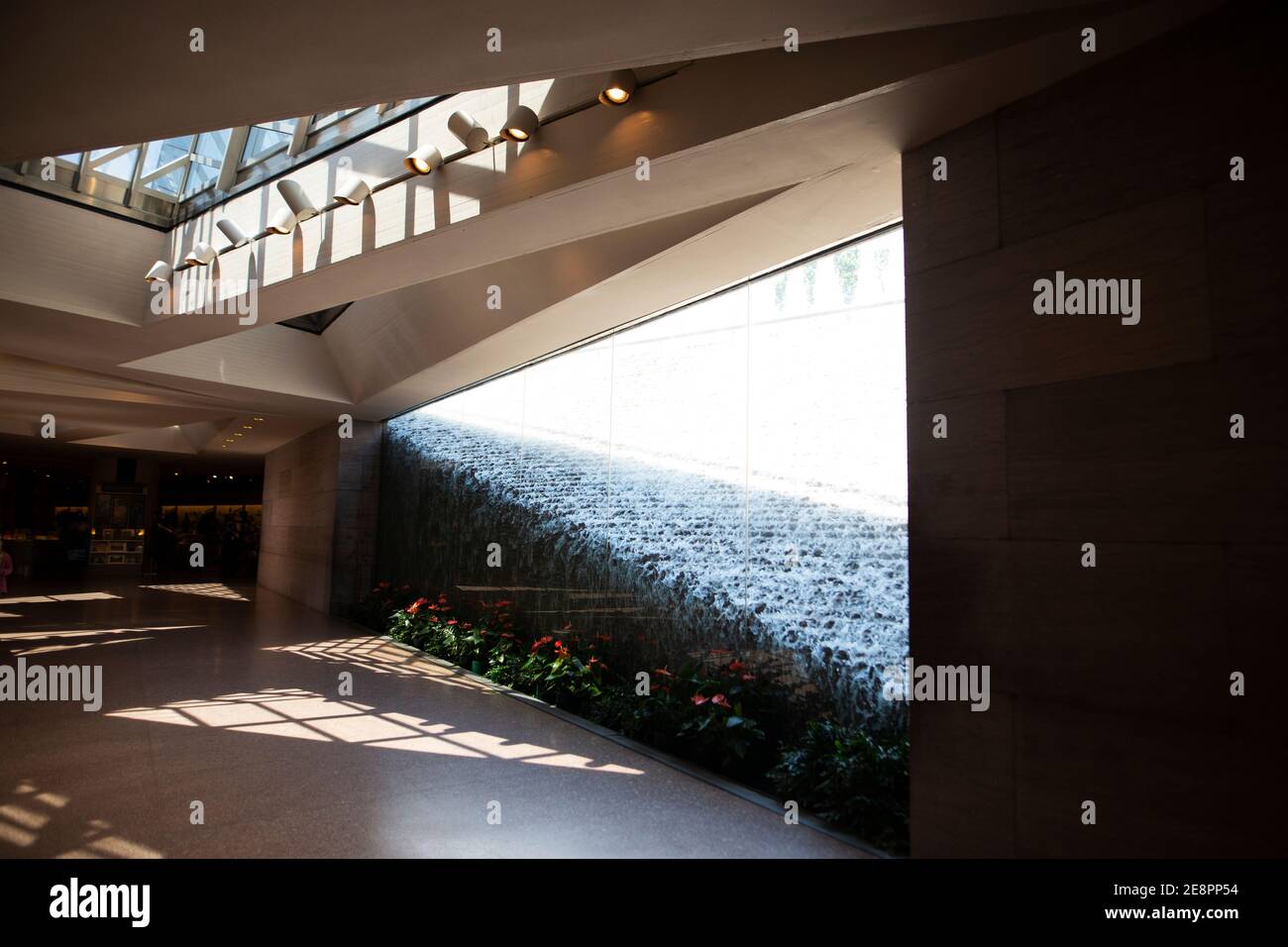 The Cascade waterfall in the Concourse between the West and East Buildings of the National ...