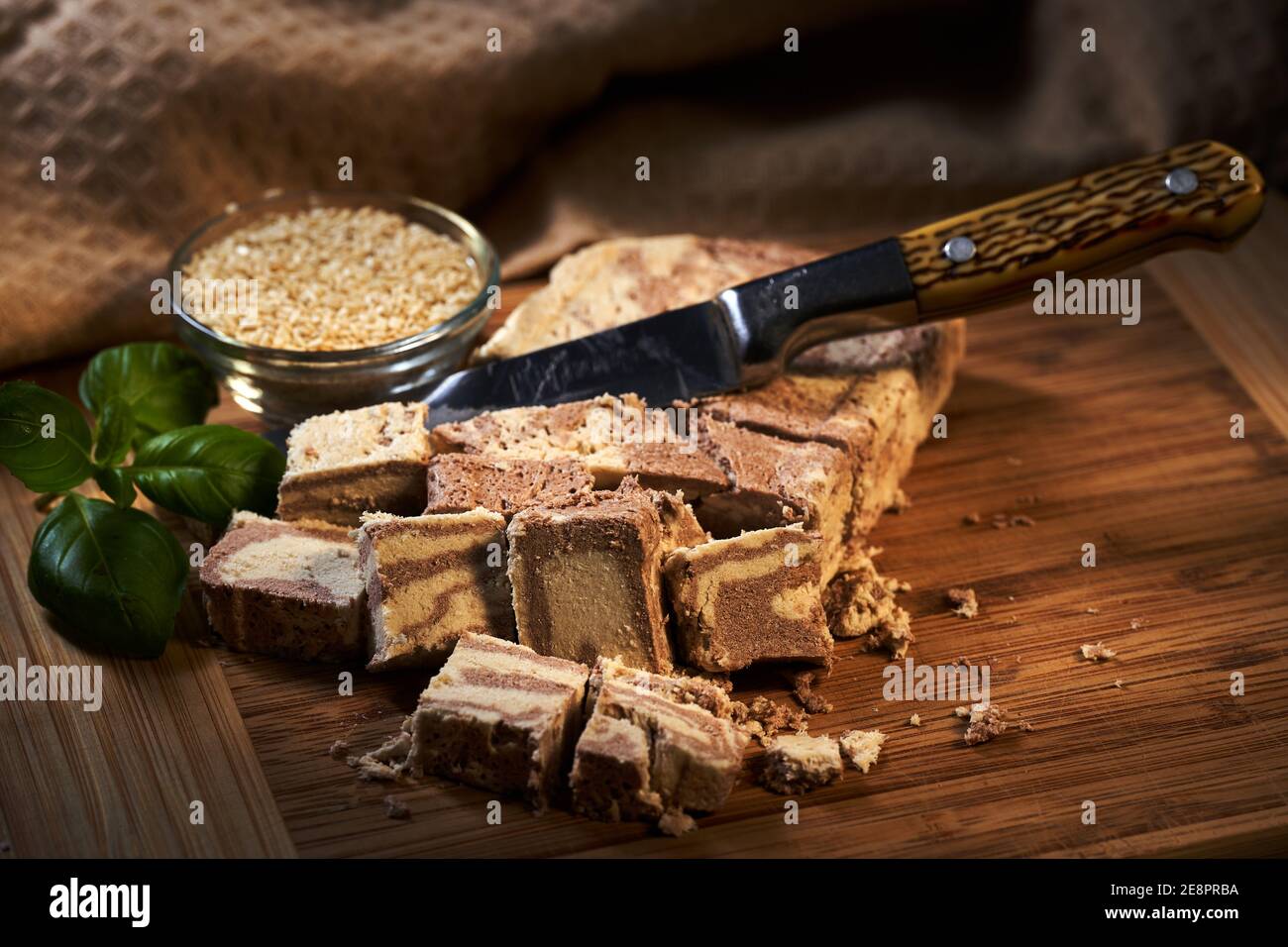 Halvah (or halawa), a delicious Middle Eastern dessert made with ...