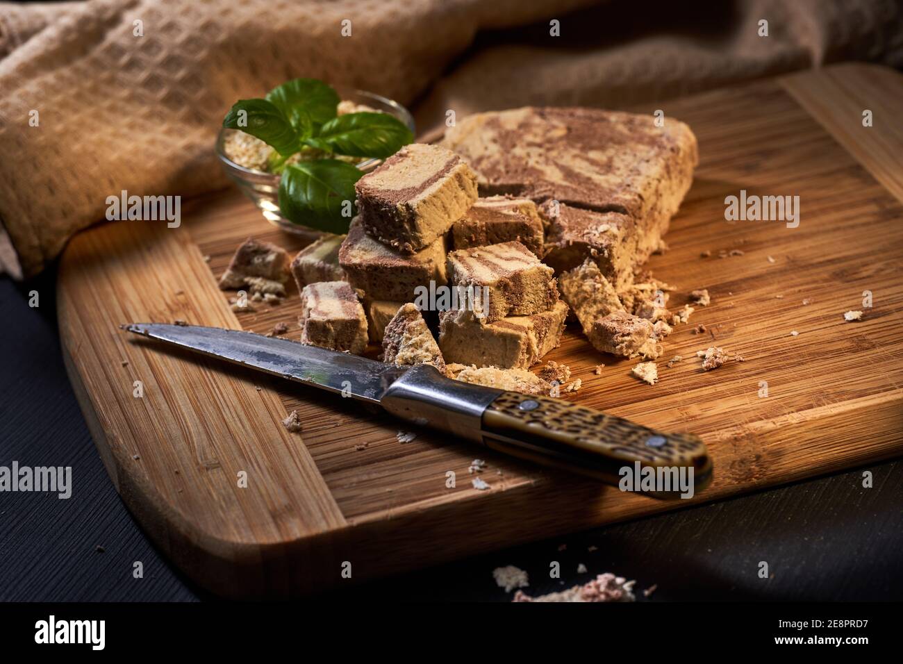 Halvah (or halawa), a delicious Middle Eastern dessert made with ...
