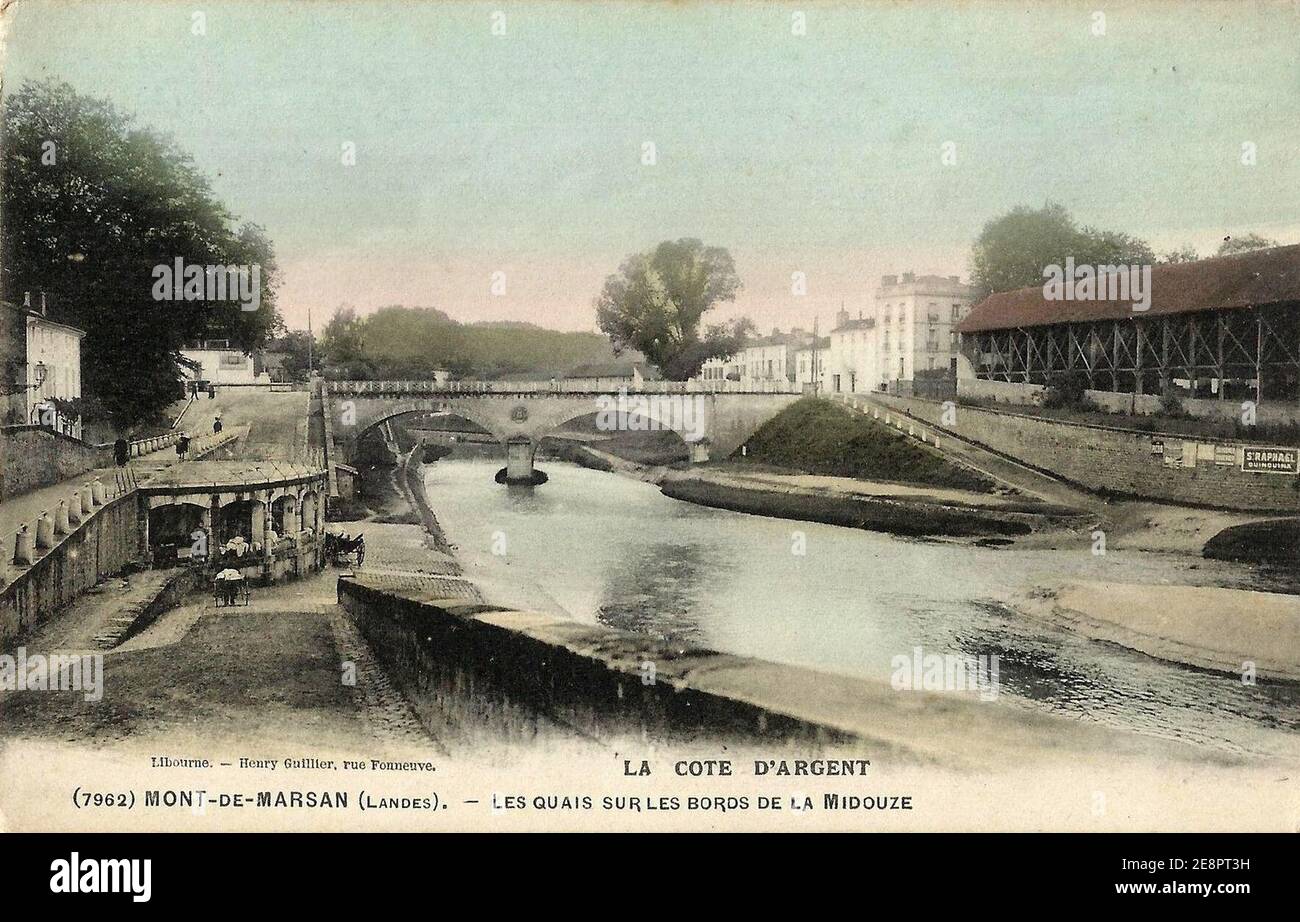 Mont-de-Marsan - Les Quais 2 Stock Photo - Alamy