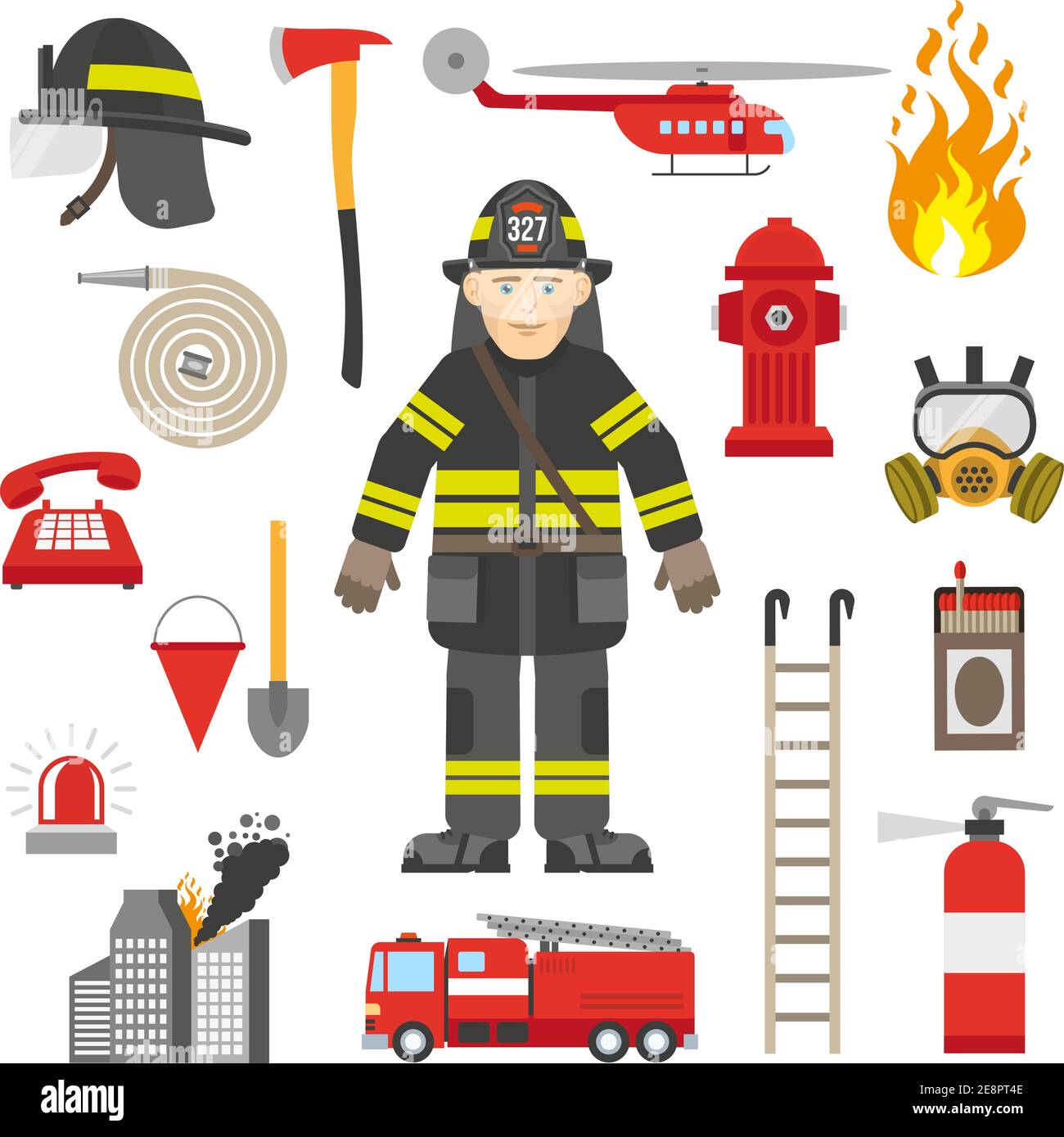 Firefighter Gear Clipart