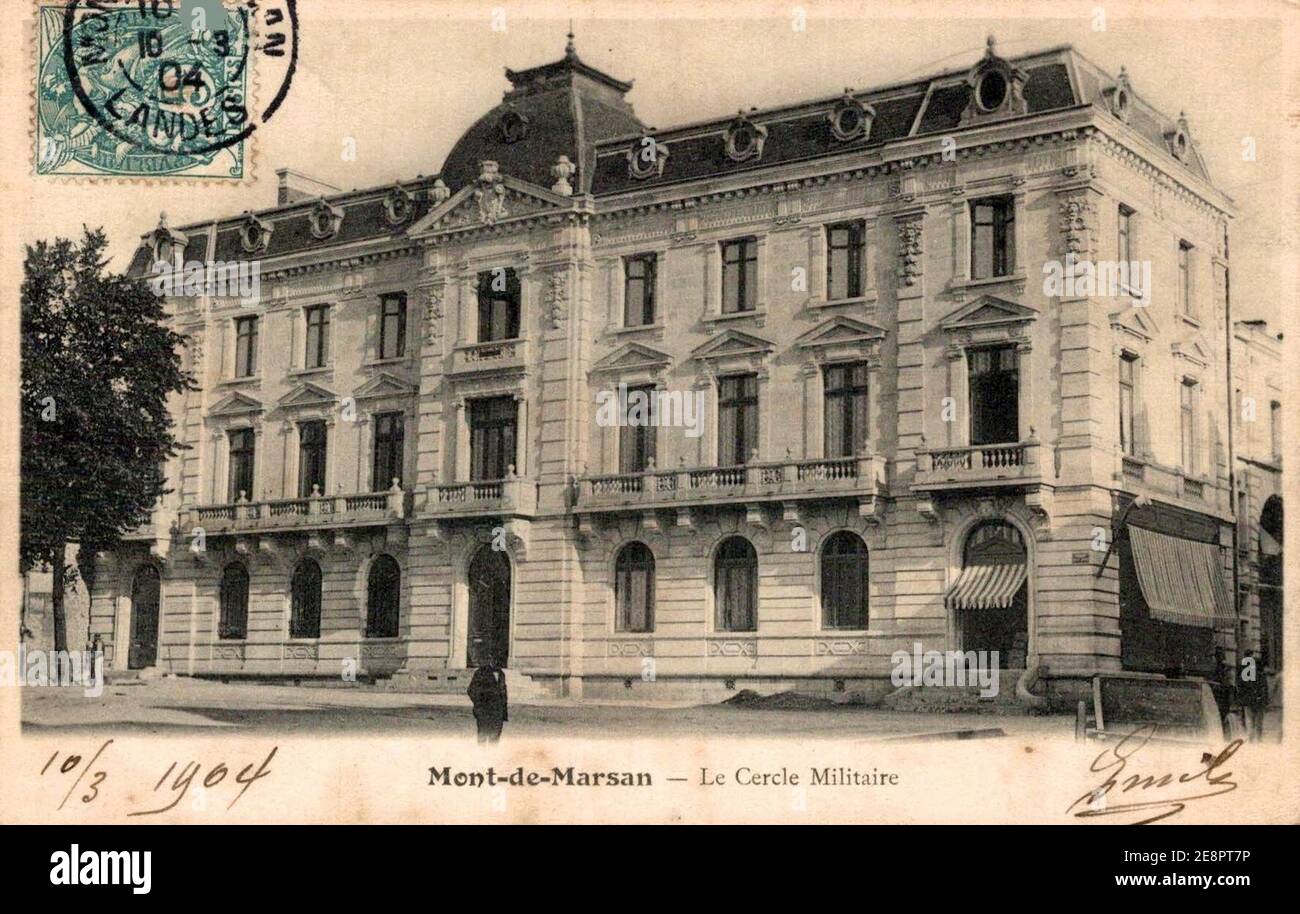 Mont-de-Marsan - Cercle militaire 1 Stock Photo - Alamy