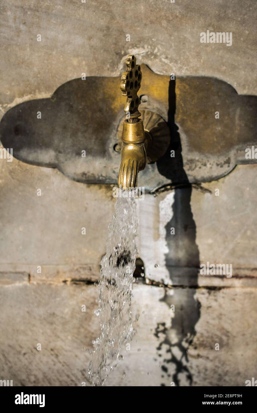 Turkish Ottoman style water tap examples Stock Photo - Alamy