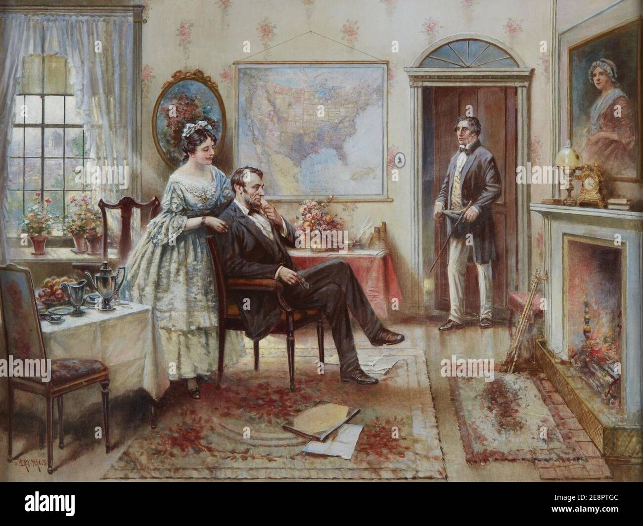 Abe and Mary Todd Lincoln (Mr. & Mrs. Lincoln) by Edward Percy Moran ...