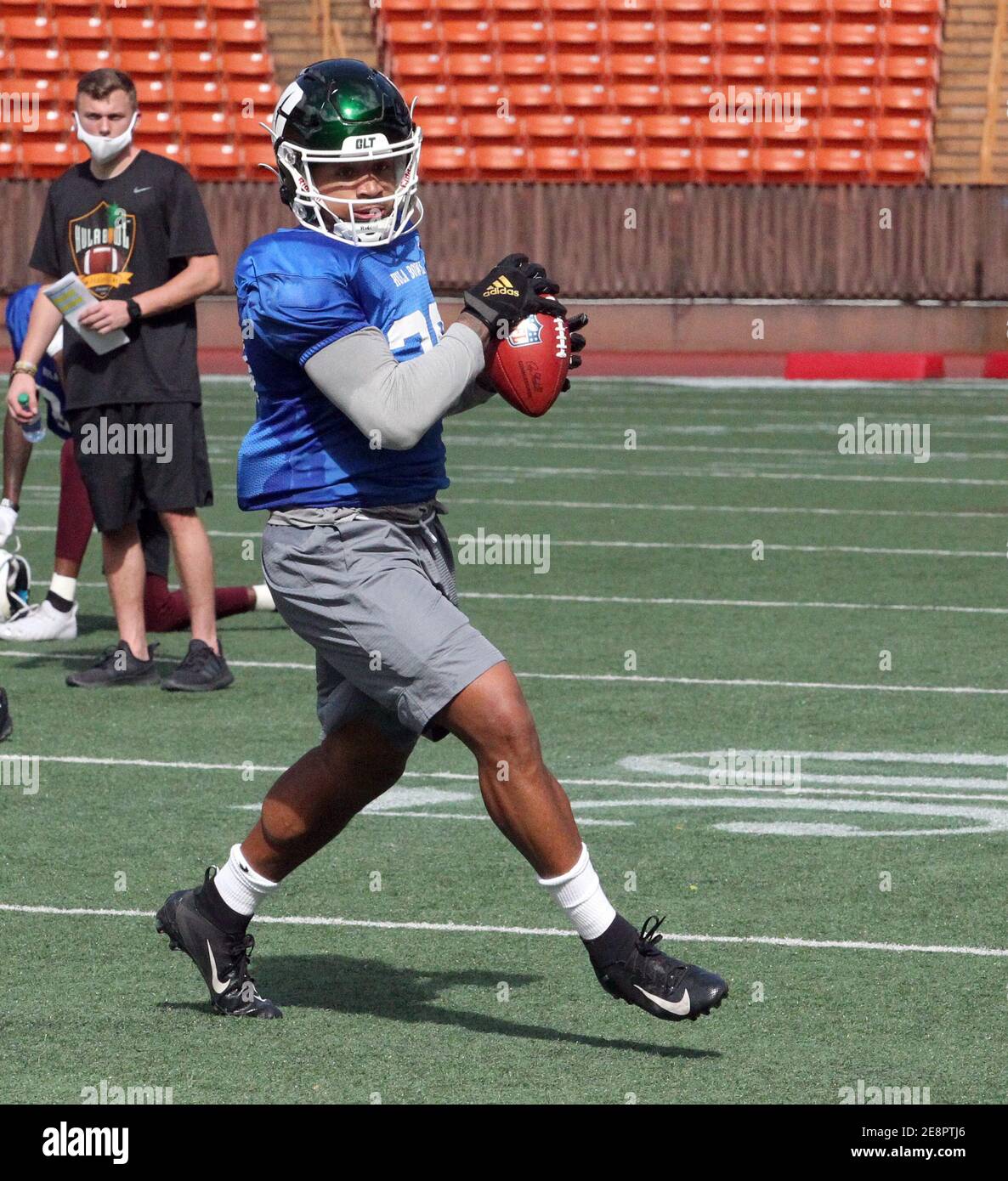 January 28, 2021 - Charlotte 49ers running back Trey Harbison #28 ...