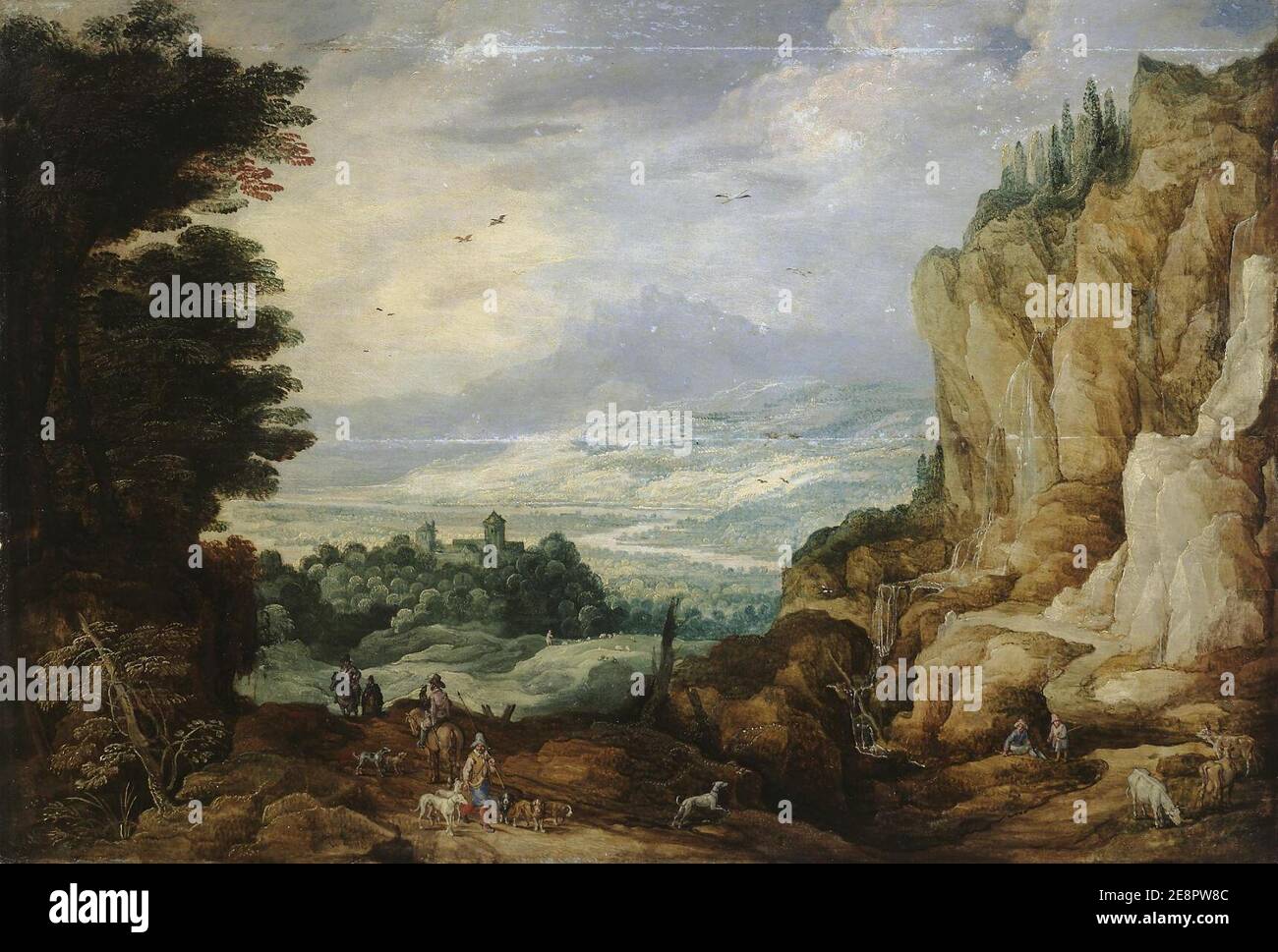 Joos de Momper (II) & Jan Brueghel (I) - Rock Landscape with a ...