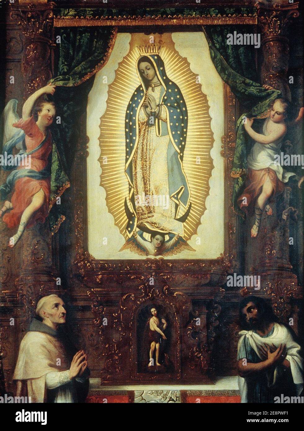 Miguel Cabrera - Altarpiece of the Virgin of Guadalupe with Saint John ...