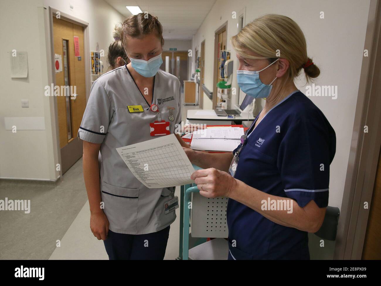 Senior charge nurse Rosario Walshe (right) with Stirling University ...