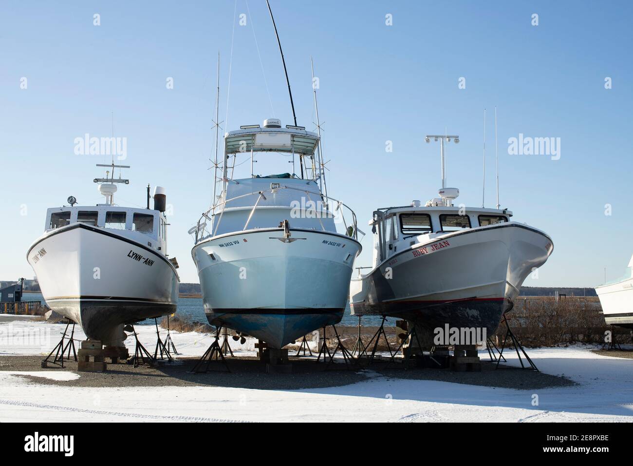 These boats are located in Hampton Harbor, in South Hampton NH. This ...