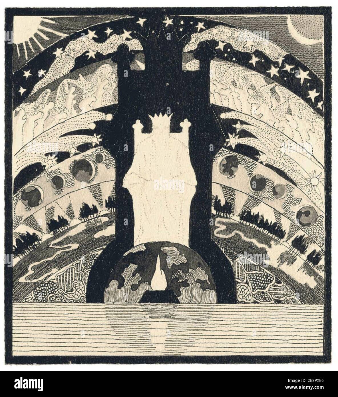 Mikalojus Konstantinas Ciurlionis - Rex - 1908 - 09 Stock Photo - Alamy