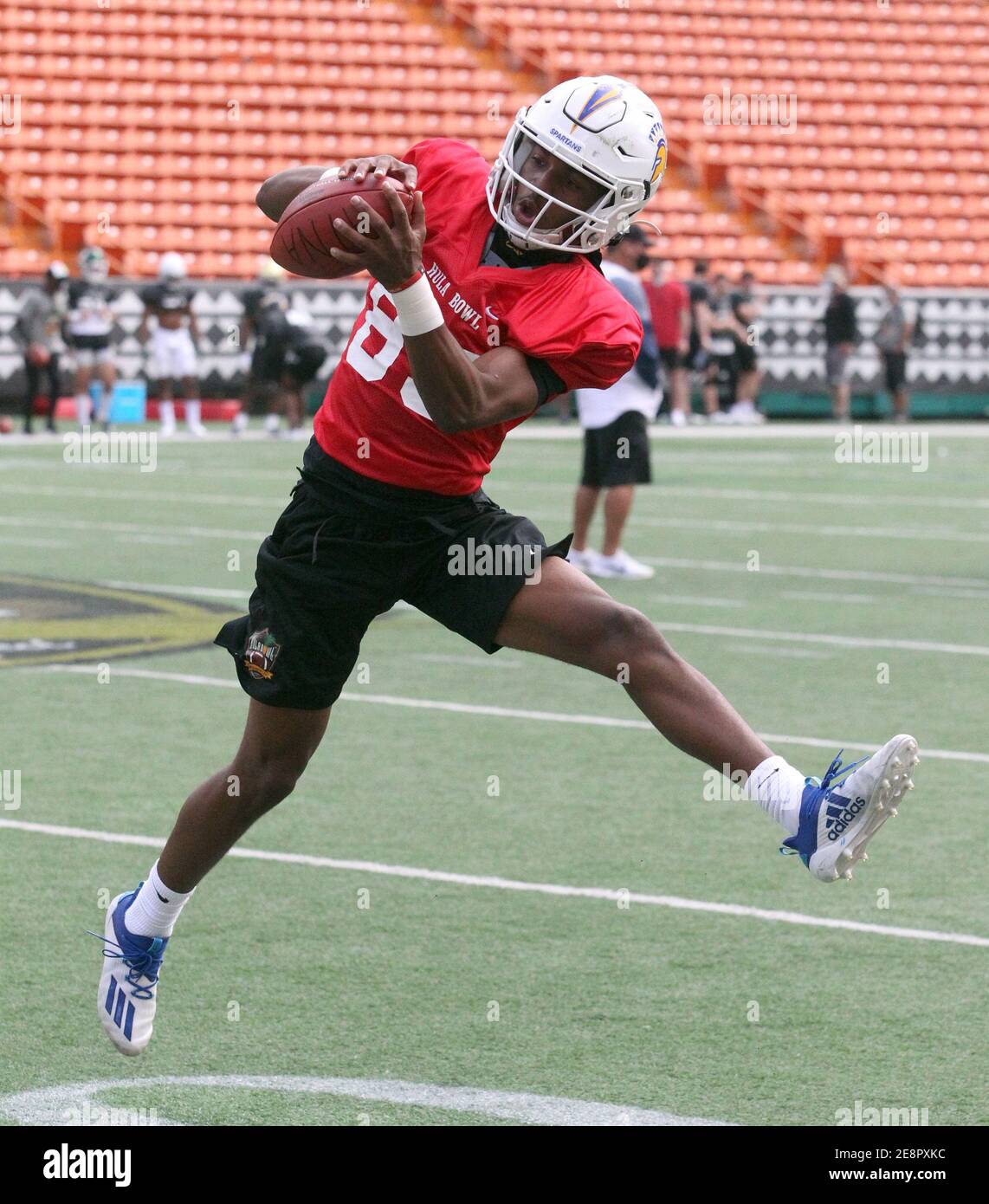 January 28, 2021 - San Jose State Trojans wide receiver Trey Walker #85 ...