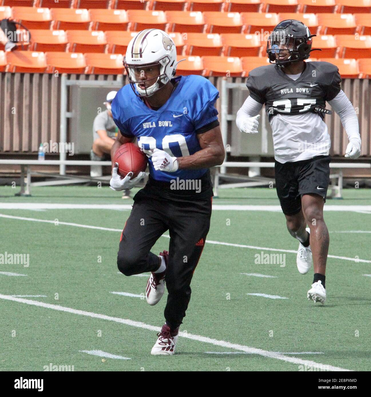 January 28, 2021 - Texas State Bobcats wide receiver Jeremiah Haydel ...