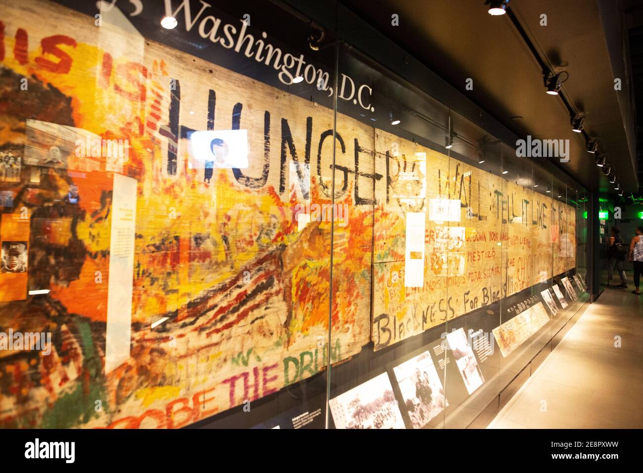 Hunger's Wall plywood panels from Resurrection City in Washington DC in ...