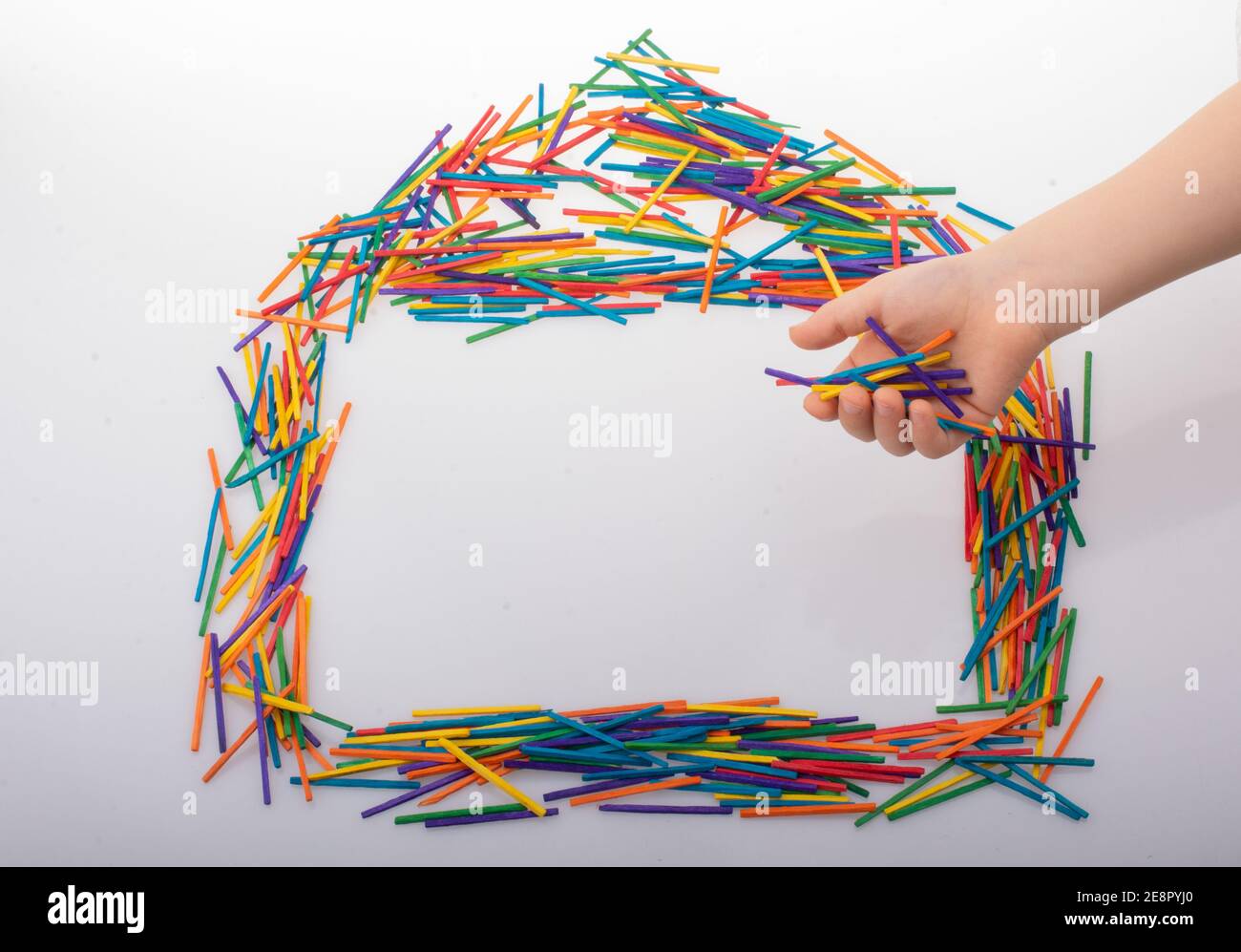 Stick house playground hi-res stock photography and images - Alamy