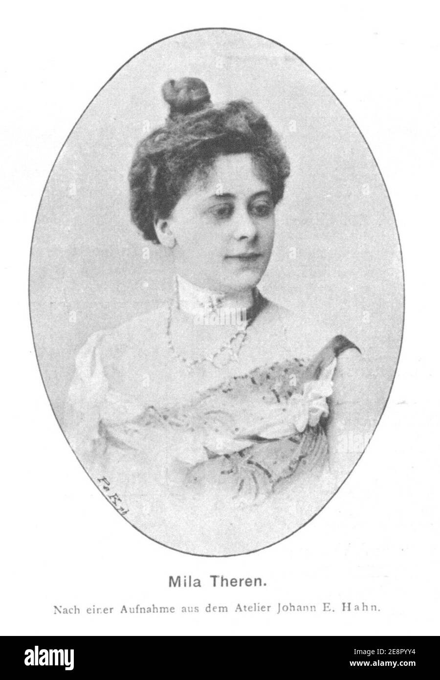 Mila Theren 1900 Hahn Stock Photo - Alamy