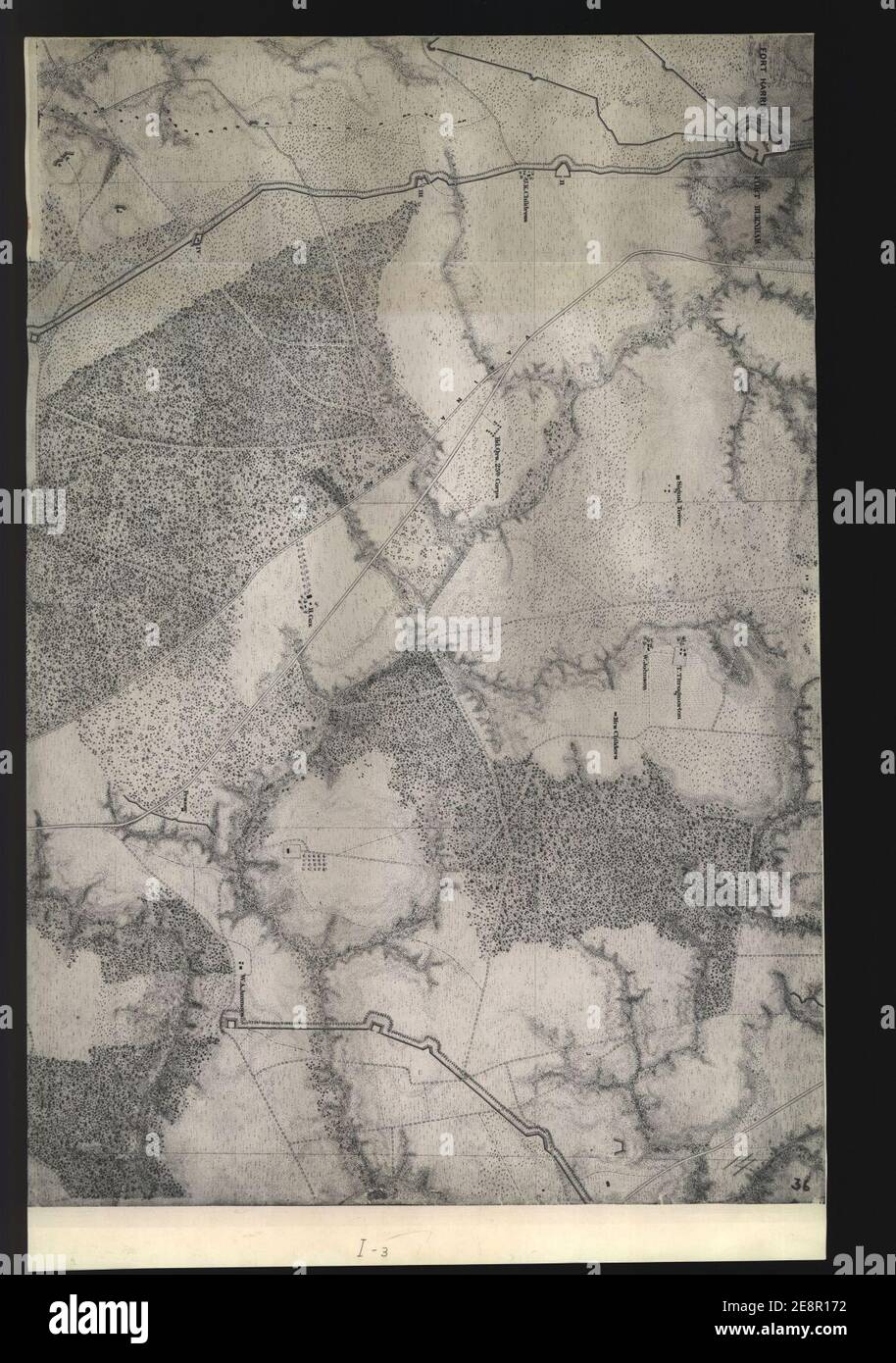 Military map of Richmond and vicinity Stock Photo - Alamy