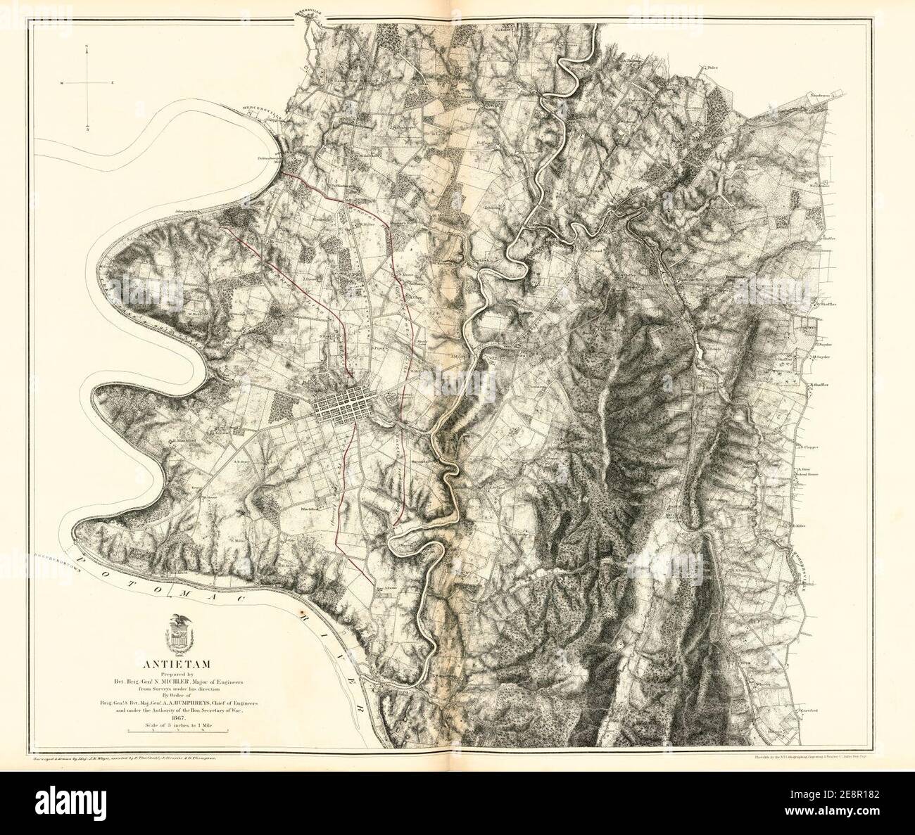 Military maps illustrating the operations of the armies of the Potomac ...