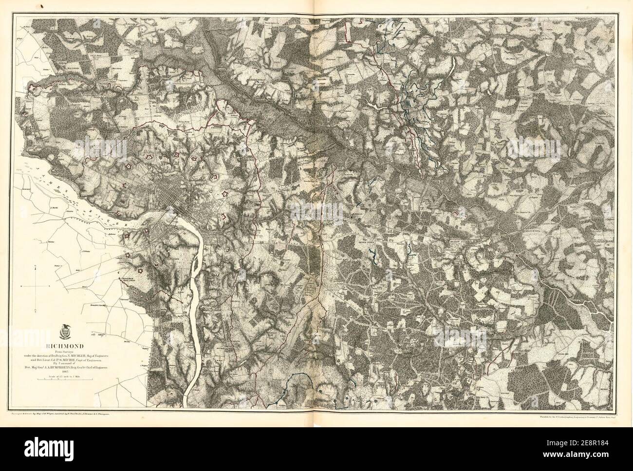 Military maps illustrating the operations of the armies of the Potomac ...