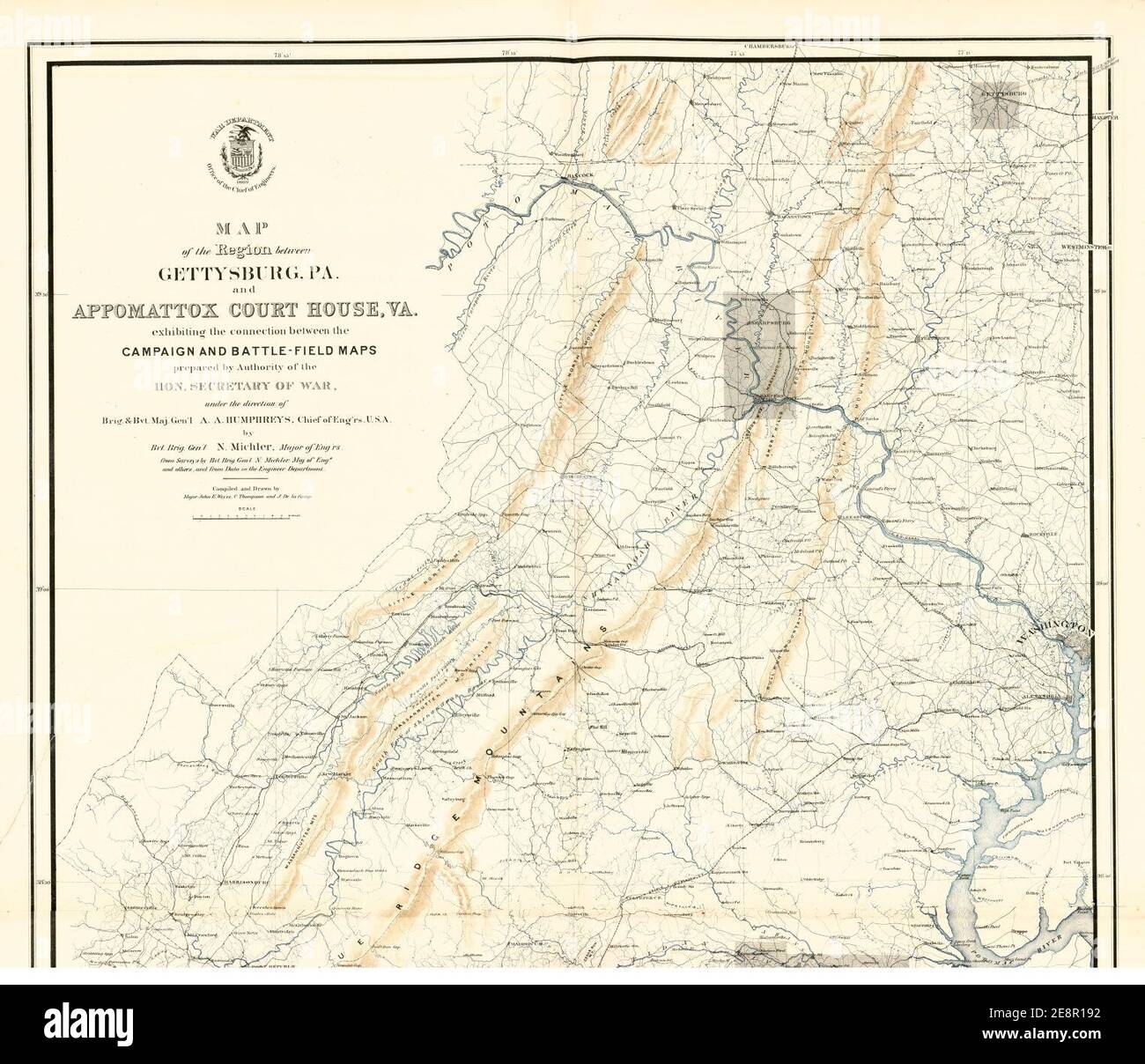 Military maps illustrating the operations of the armies of the Potomac ...