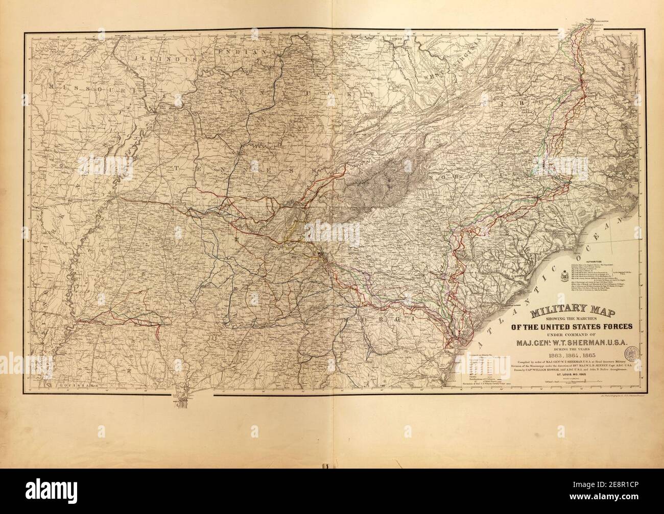 Military maps of the United States Stock Photo - Alamy