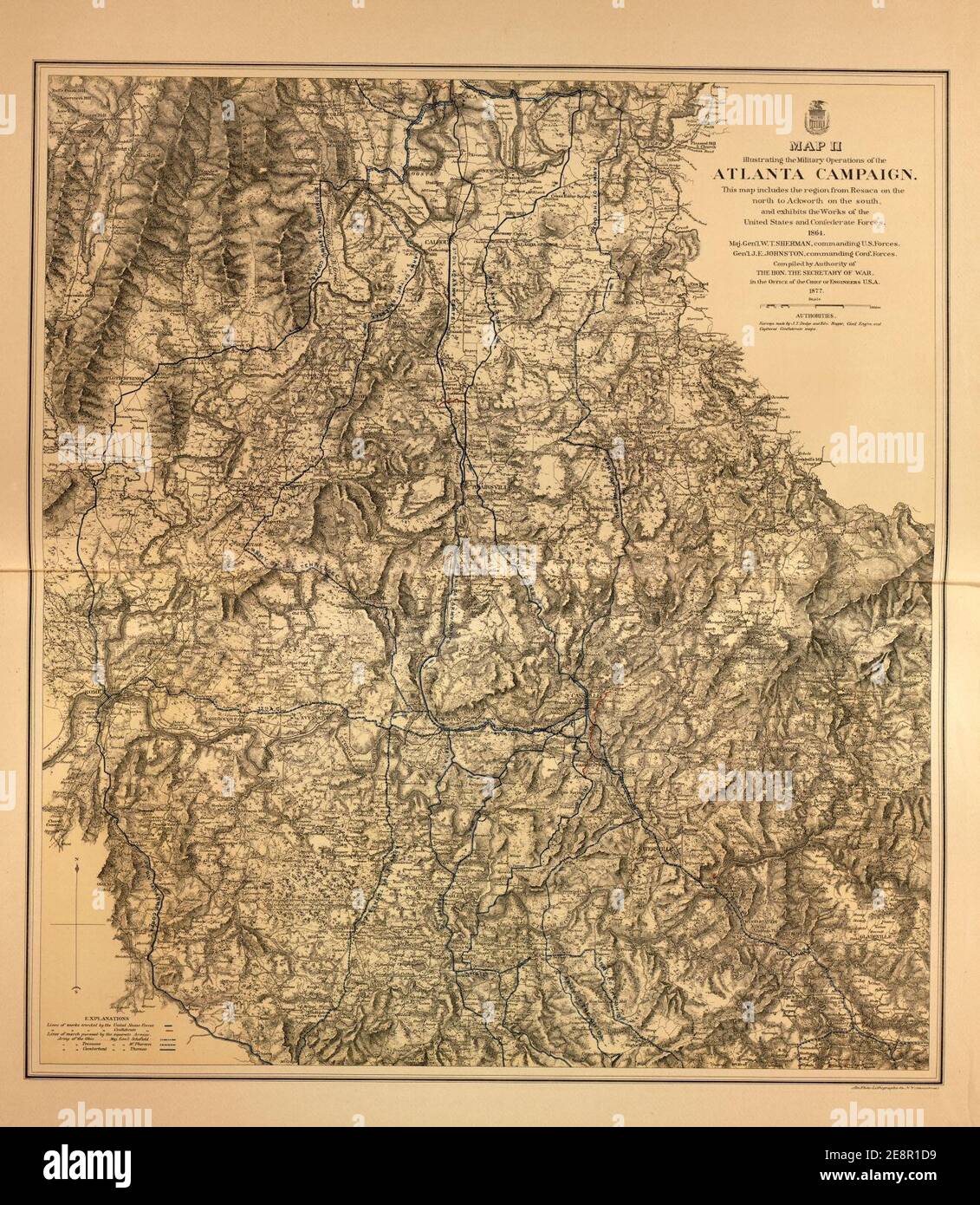 Military maps of the United States Stock Photo - Alamy