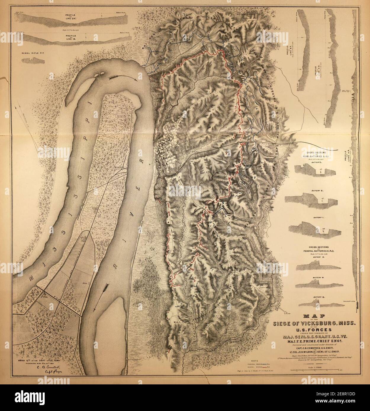 Military maps of the United States Stock Photo - Alamy