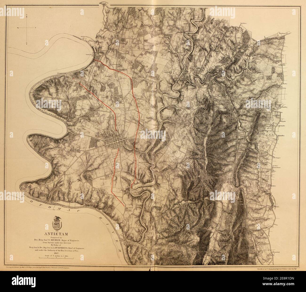 Military maps of the United States Stock Photo - Alamy