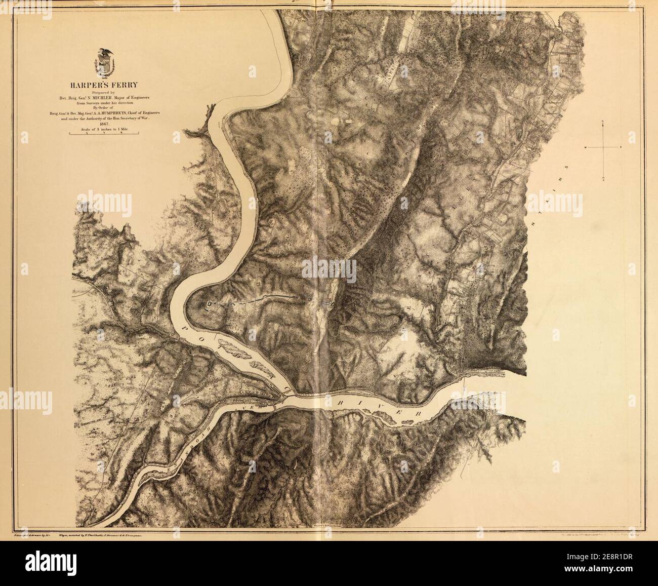 Military maps of the United States Stock Photo - Alamy