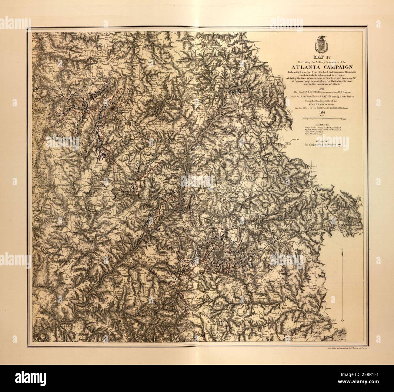 Military maps of the United States Stock Photo - Alamy