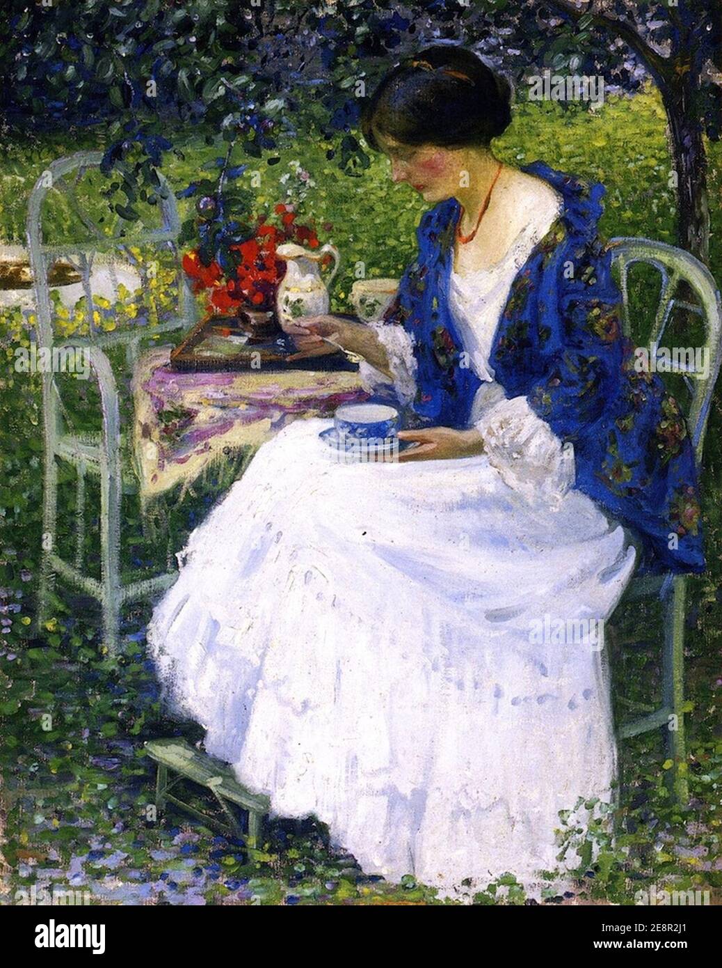 Miller Tea in the garden Stock Photo - Alamy